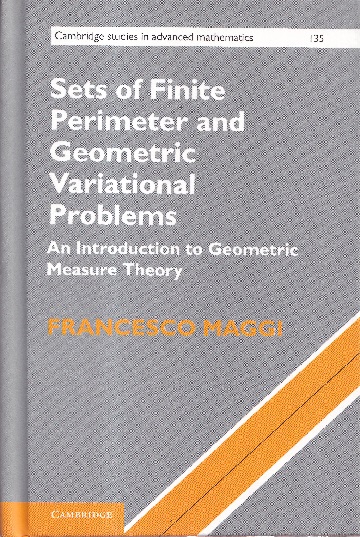 Sets of Finite Perimeter and Geometric Variational Problems An Introduction to Geometric Measure ...