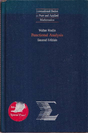 Functional Analysis : 2nd Edition (Hard) (Walter Rudin (ルディン)) / 明倫館書店 ...